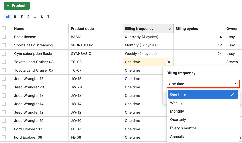 Recurring products - Knowledge Base | Pipedrive